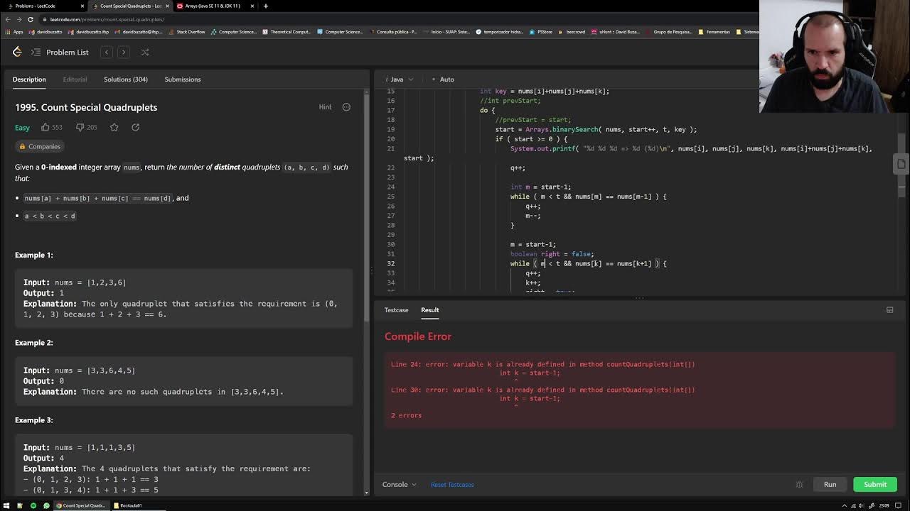 Live Coding - LeetCode (problemas fáceis/easy problems) - YouTube