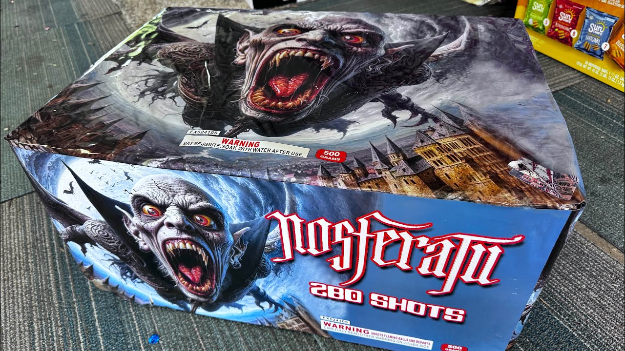 NOSFERATU 280 shot firework cake 🦾🦾🔥🔥💥 STRAIGHT BANGER!!! By 1%er - YouTube