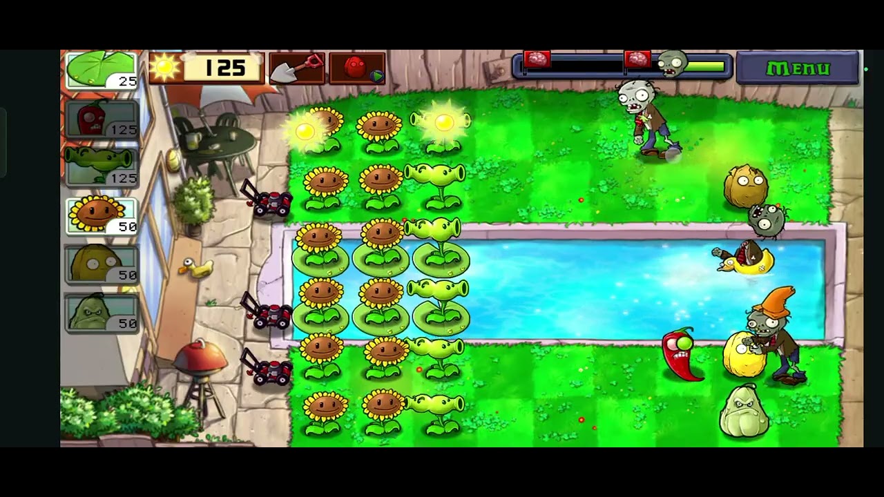 PVZ Pool Level 1 | Adventure 2 - YouTube