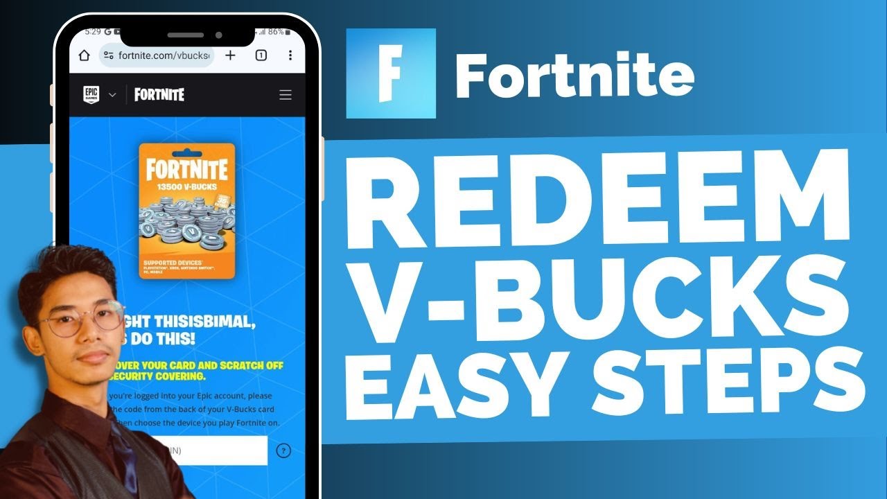 How To Redeem V-Bucks - Redeem V-Bucks ! - YouTube
