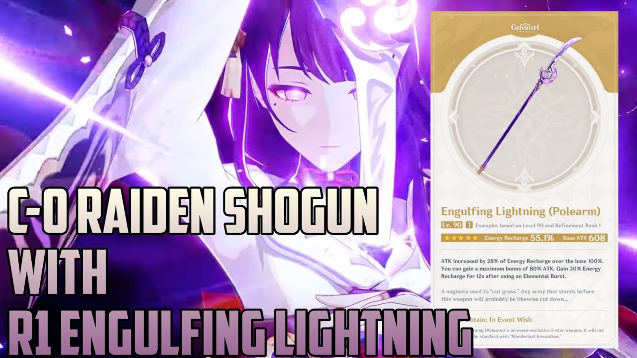 C0 Raiden Shogun with Engulfing Lightning | Genshin Impact - YouTube