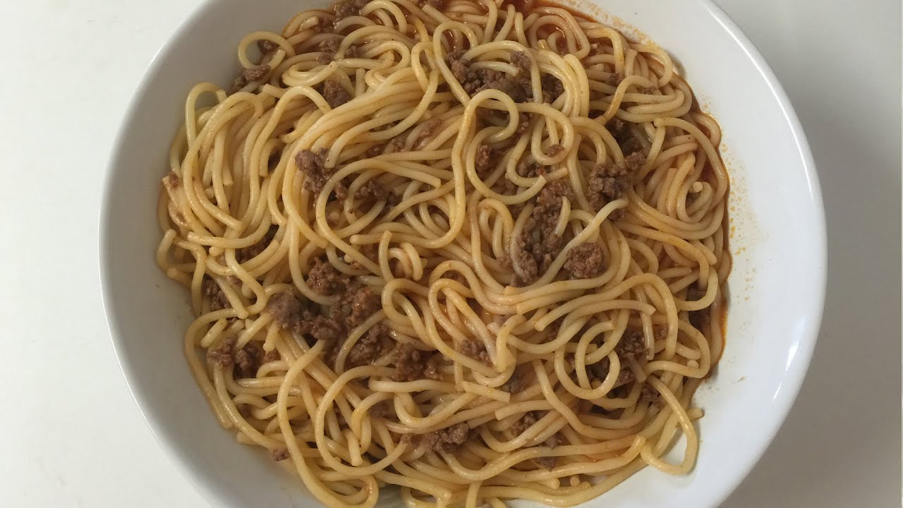 Lebanese Spaghetti With Mince Meat-By Easylifeتحضير معكرونة باللحمة على ...