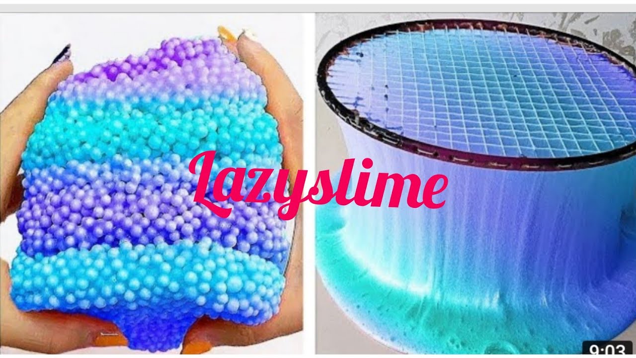 Satisfying slime ASMR / slime video / lazyslime - YouTube