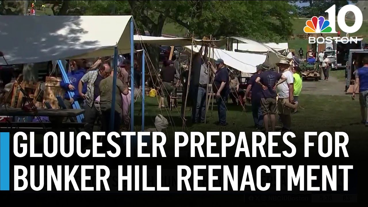 Gloucester hosts 250th anniversary of Battle of Bunker Hill - YouTube