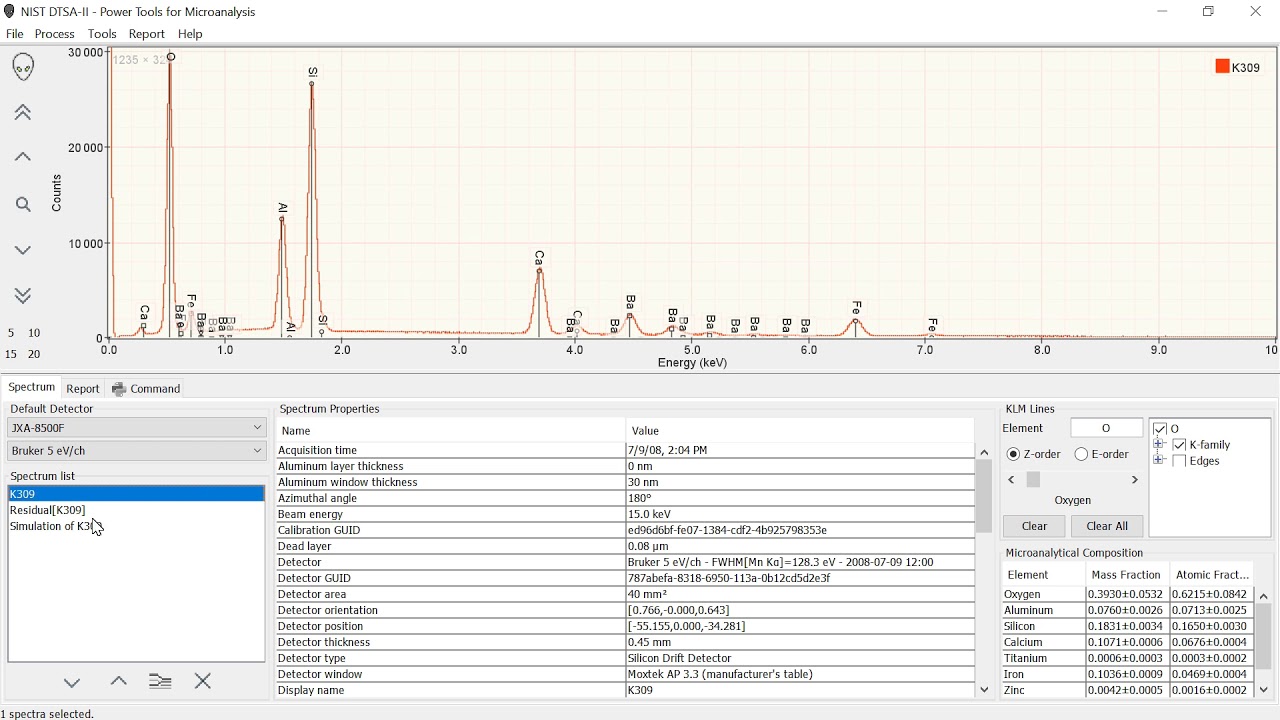 Introduction to Quantitative Analysis using NIST DTSA-II - YouTube