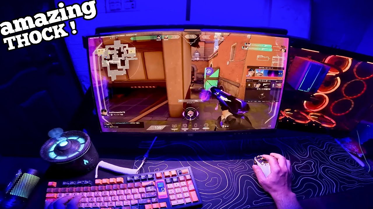 Thocky Keyboard All You Need & Valorant POV ASMR 360hz - YouTube