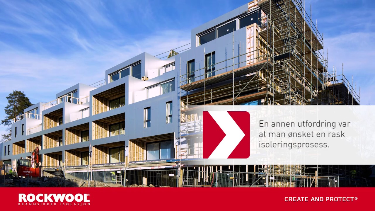 Luksusleiligheter i Oslo isoleres med ROCKWOOL isolasjon - YouTube