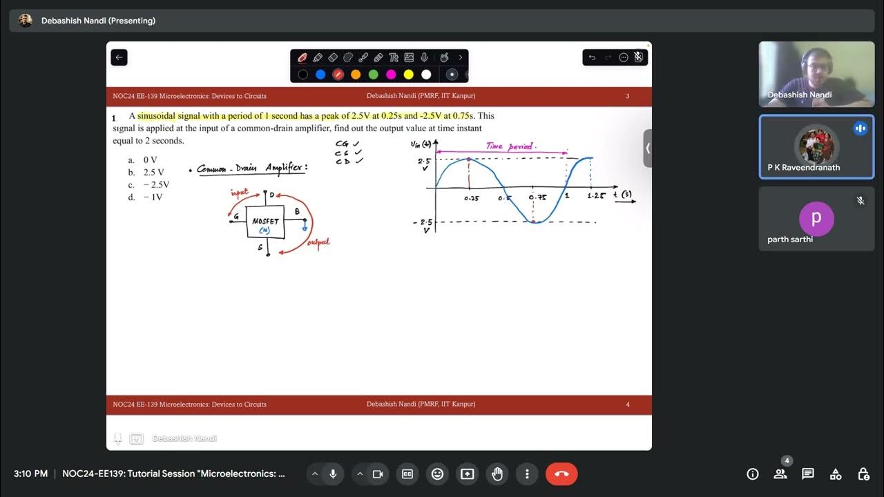 Week-8 Tutorial (Microelectronics: Devices to Circuits) : NPTEL NOC24 EE-139, Y2024 - YouTube