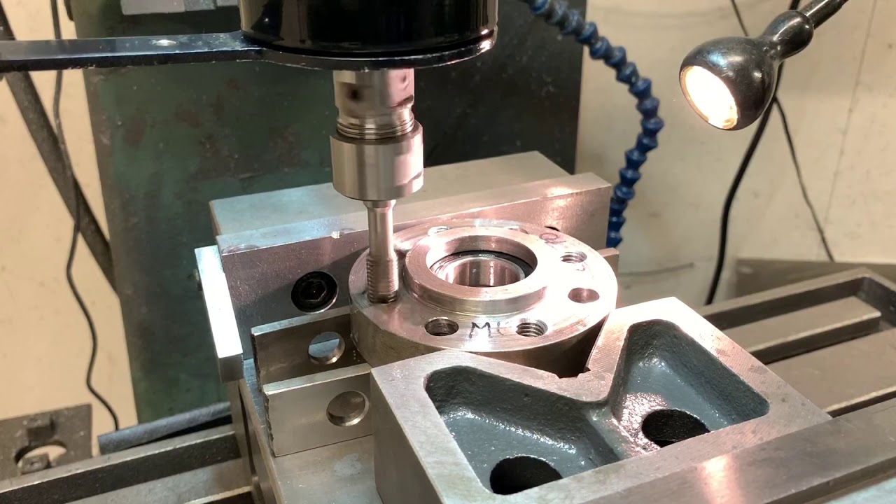 Tapping M10 with a Tapmatic 50X - YouTube