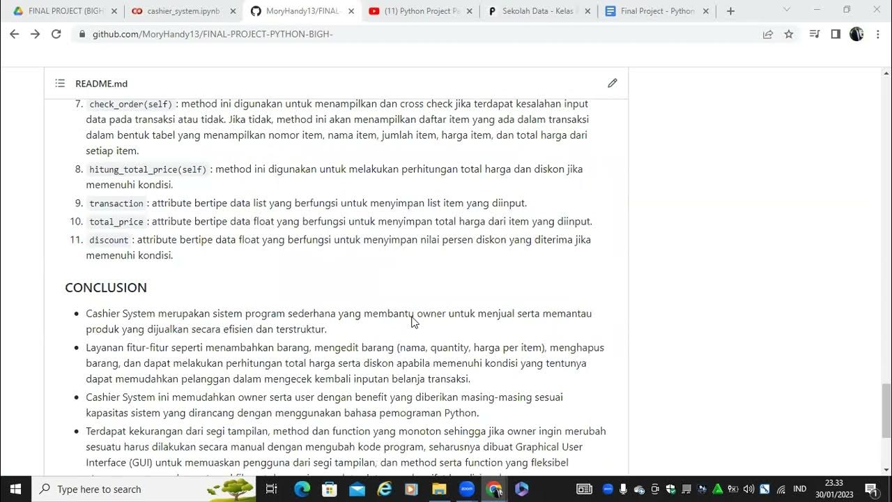 Python Project Pacmann - Super Cashier - YouTube