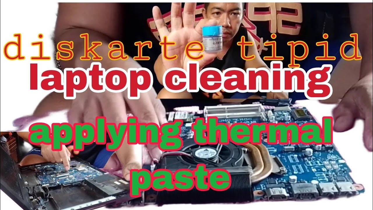 laptop cleaning and thermal paste replacement - YouTube