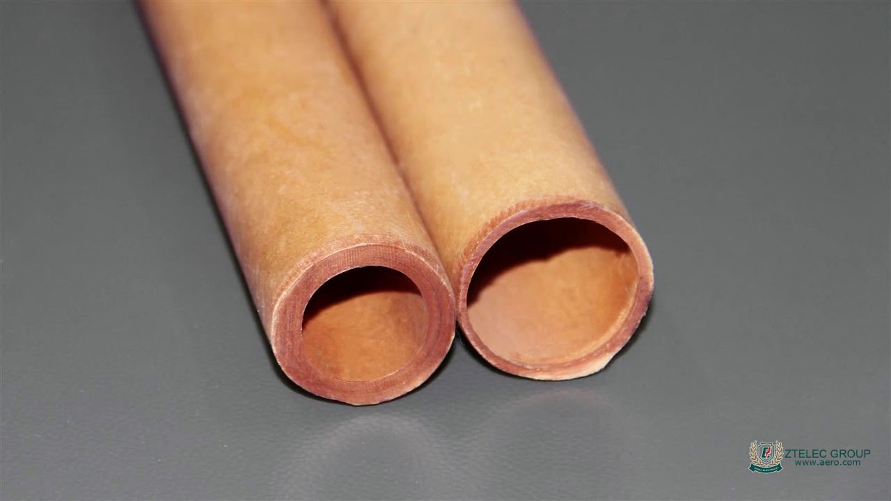 Phenolic textolite paper tube - YouTube