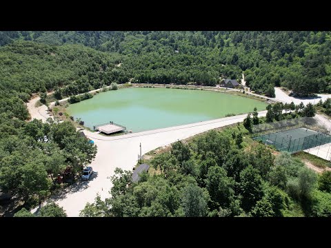 Çorum Laçin ilçesine bağlı Yeşil göl  drone