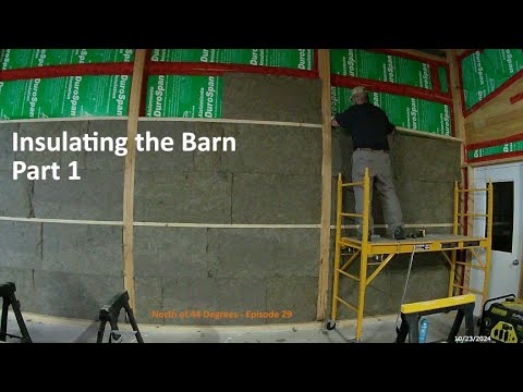 Insulating the Barn with Rockwool - YouTube