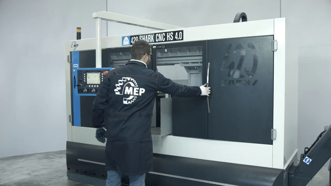 MEP SHARK 420 CNC HS 4 0 Automatic CNC Bandsaw Machine - YouTube