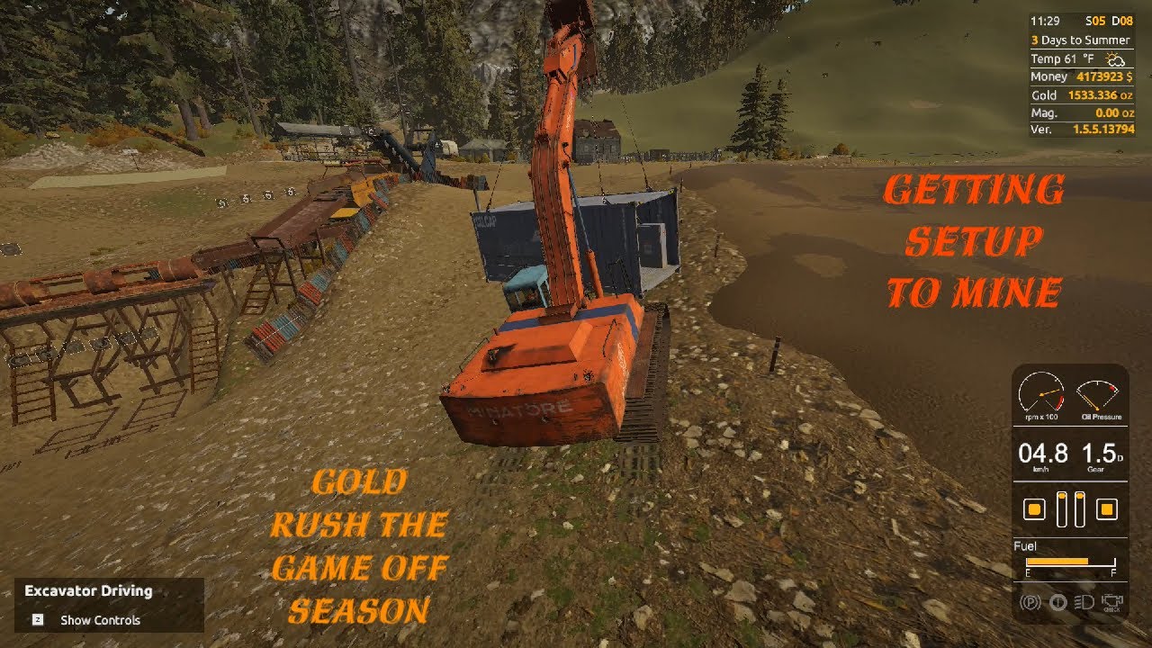 Getting Setup to Mine - Gold Rush the Game - S:4 EP:13 - YouTube