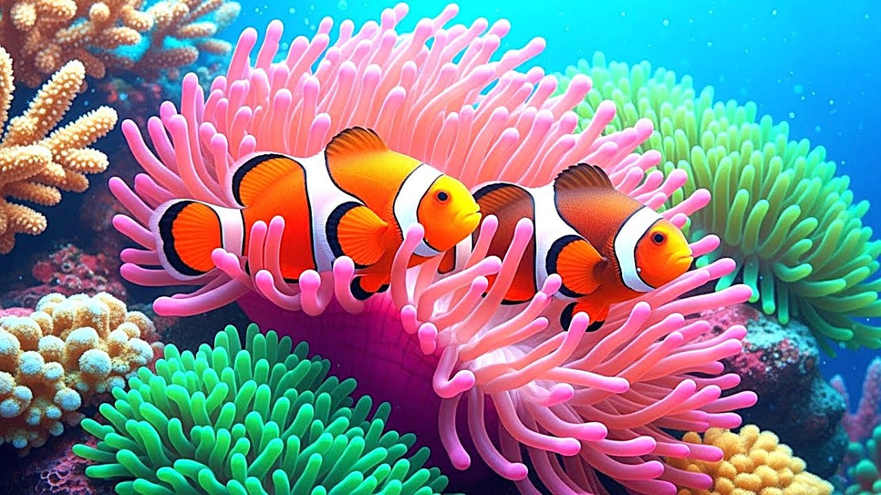 Aquarium 4K for Smart TV 🌊 Relaxing Tropical Fish, Jellyfish & Coral ...