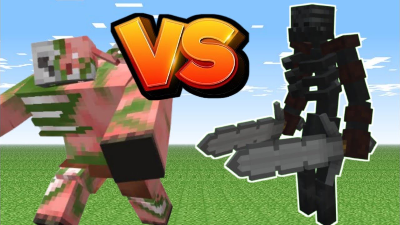 Mutant Wither Skeleton VS Mutant Zombie Pigman #shorts #minecraft - YouTube