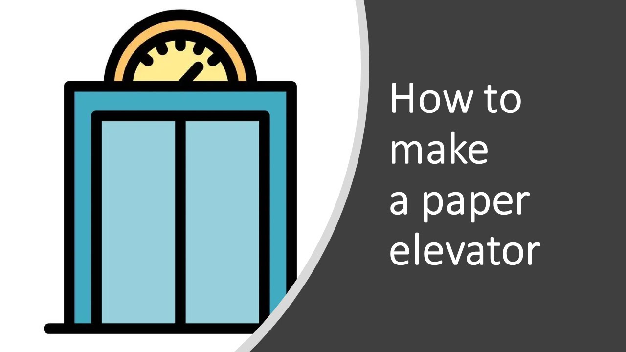 How to make a paper elevator - YouTube