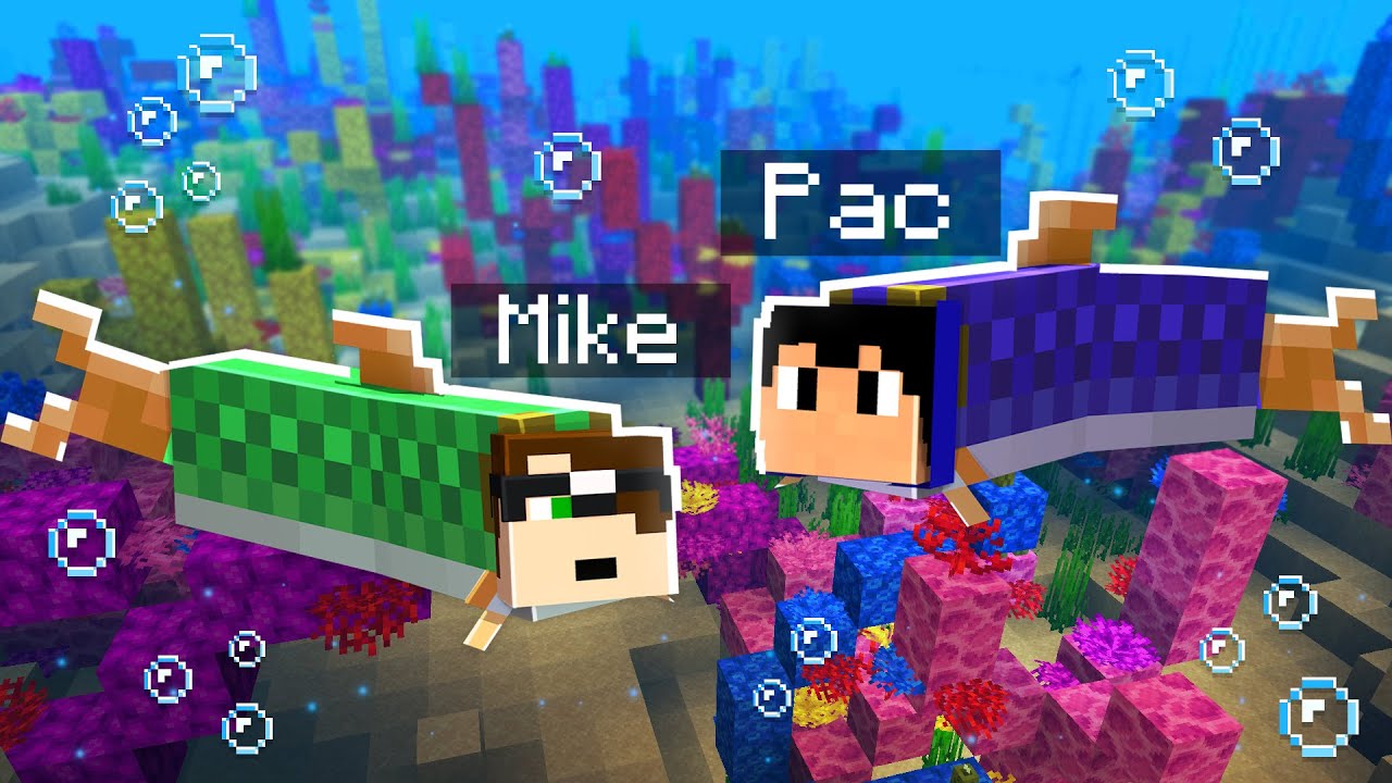 Minecraft mas PAC e MIKE são PEIXES! 🐟🐡 - YouTube