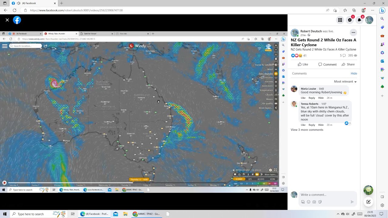 NZ Gets Round 2 While Oz Faces A Killer Cyclone - YouTube