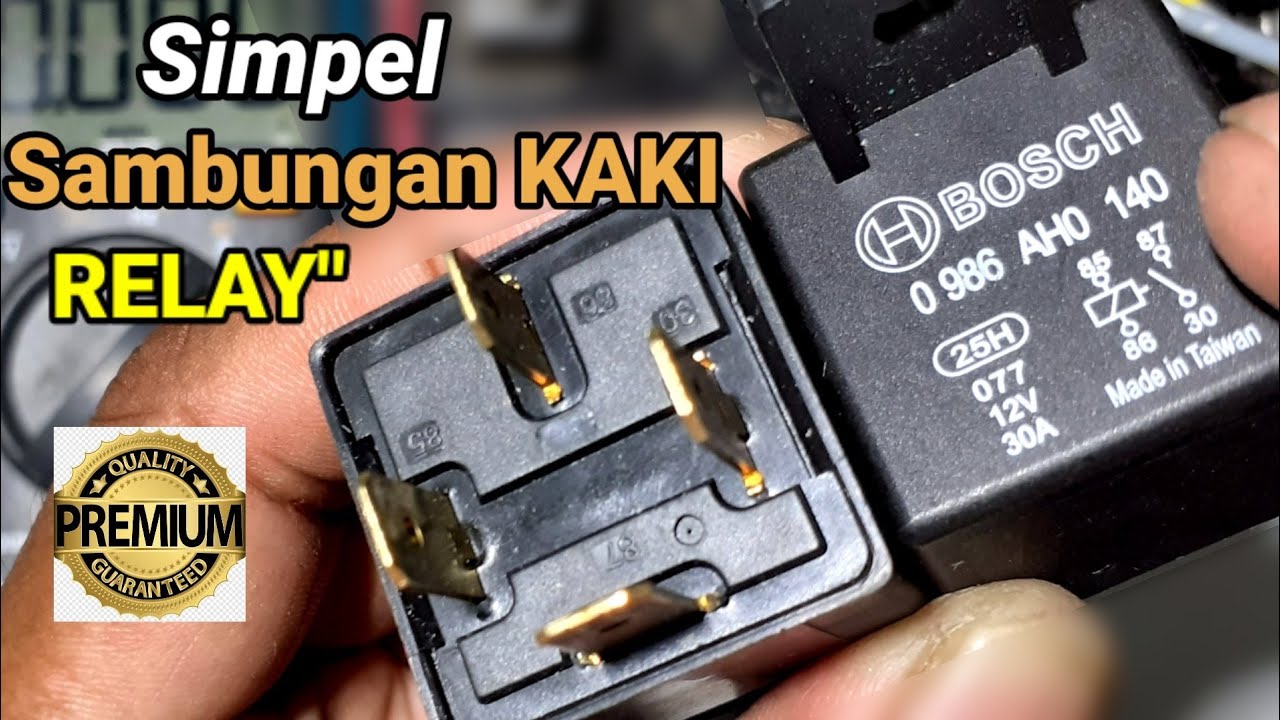 Cara pasang relay di motor blade, anti kedip - YouTube