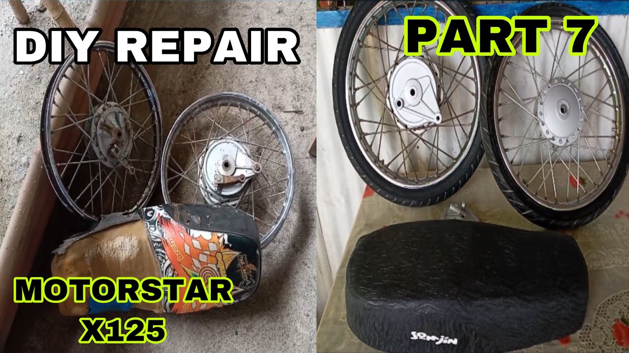 Motorstar x125 Restoration Part 7 | Seat and Wheels DIY Repair | MOTOR ...