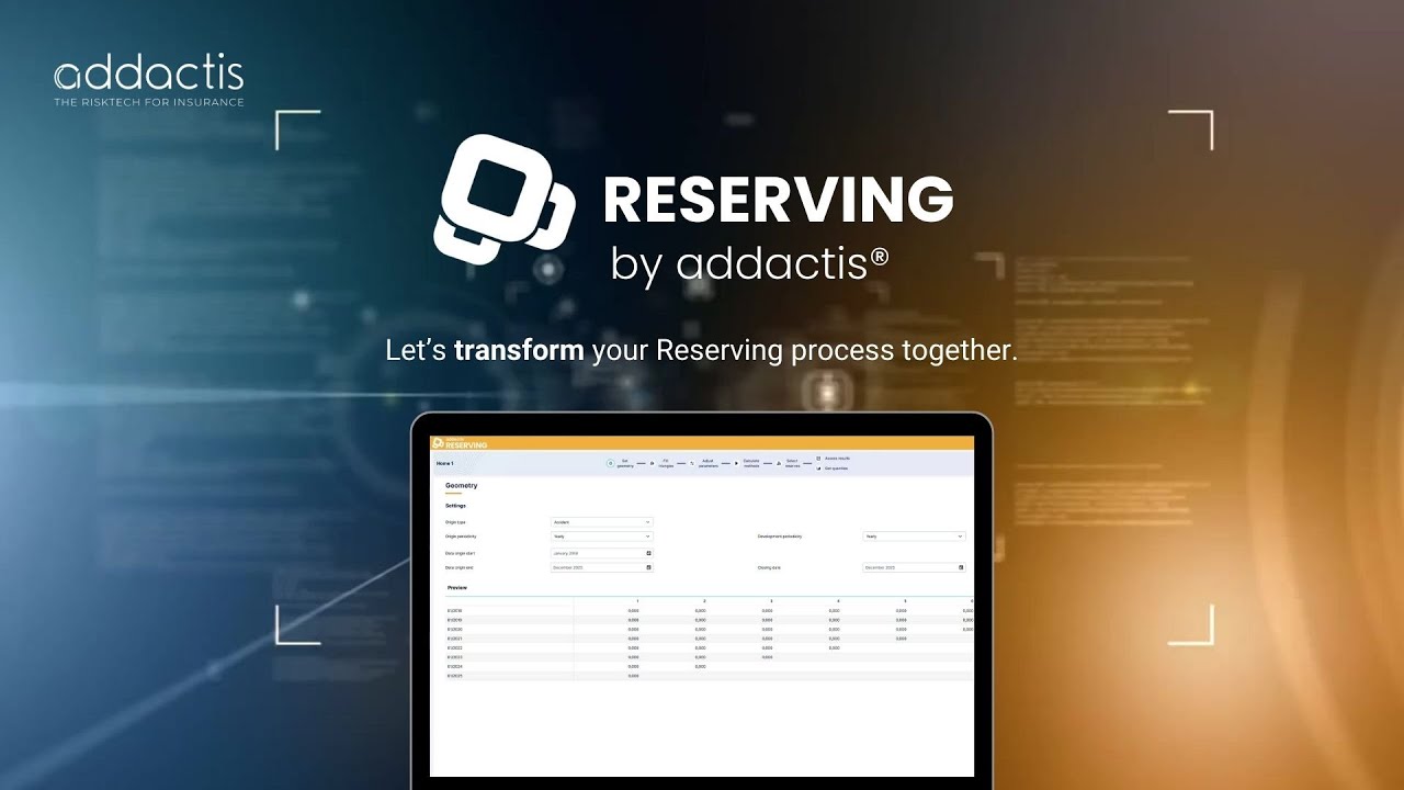 Reserving by Addactis - Enhance your Reserving process - YouTube