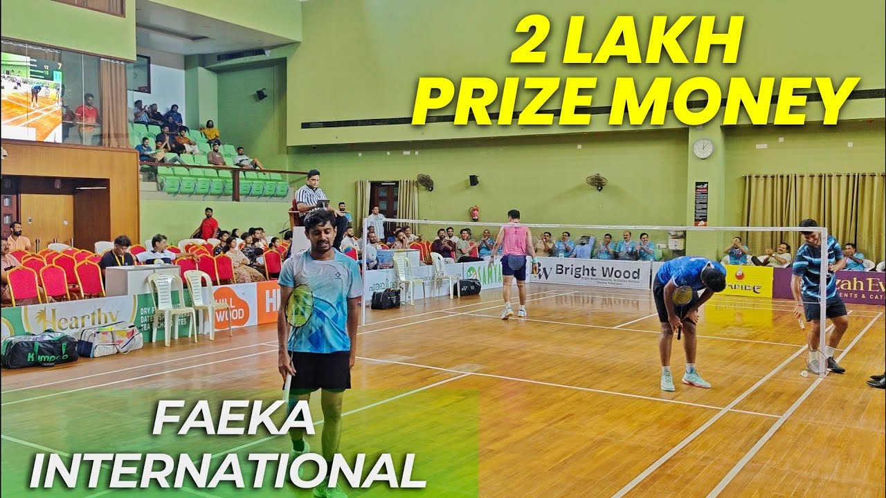 LOKESH/NAVEEN VS SHANKAR/KRISHNA PRASAD GARAGA| FAEKA INTERNATIONAL BADMINTON TOURNAMENT - YouTube