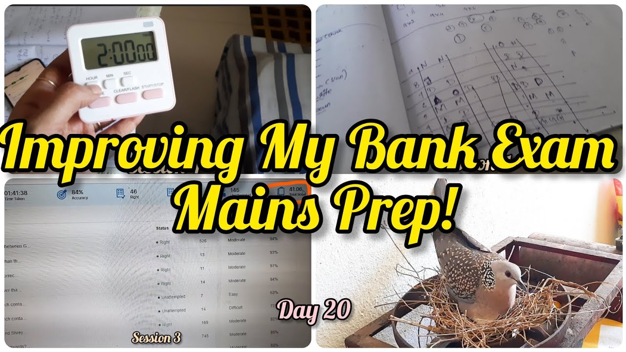 📚Day 20 | Preparing for bank exam (Mains) as a beginner 🤷‍♀️ - YouTube