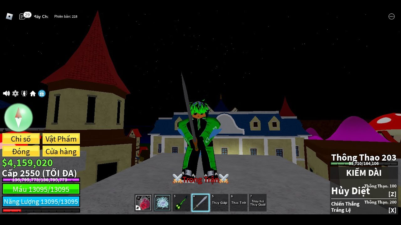 Bất Ngờ Trước Combo Sanguine Art + Longsword cực đã - Blox Fruit - YouTube