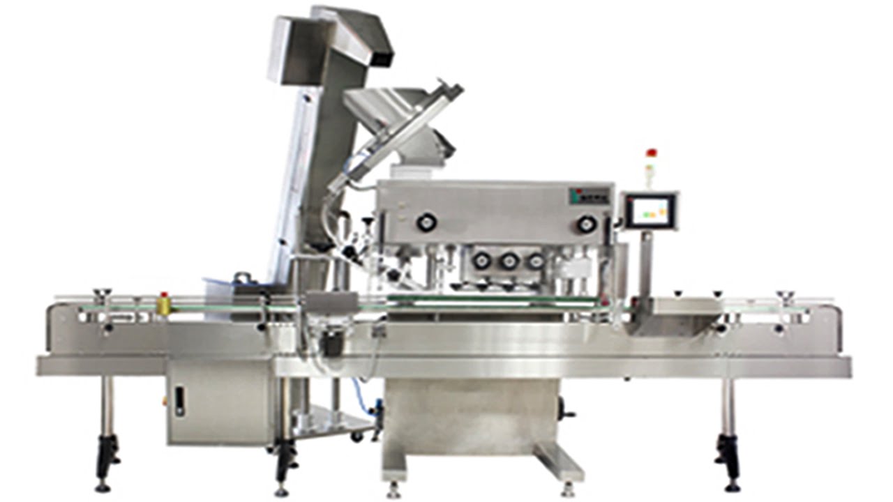metal caps capping machine automatic screw capper equipment linear ...