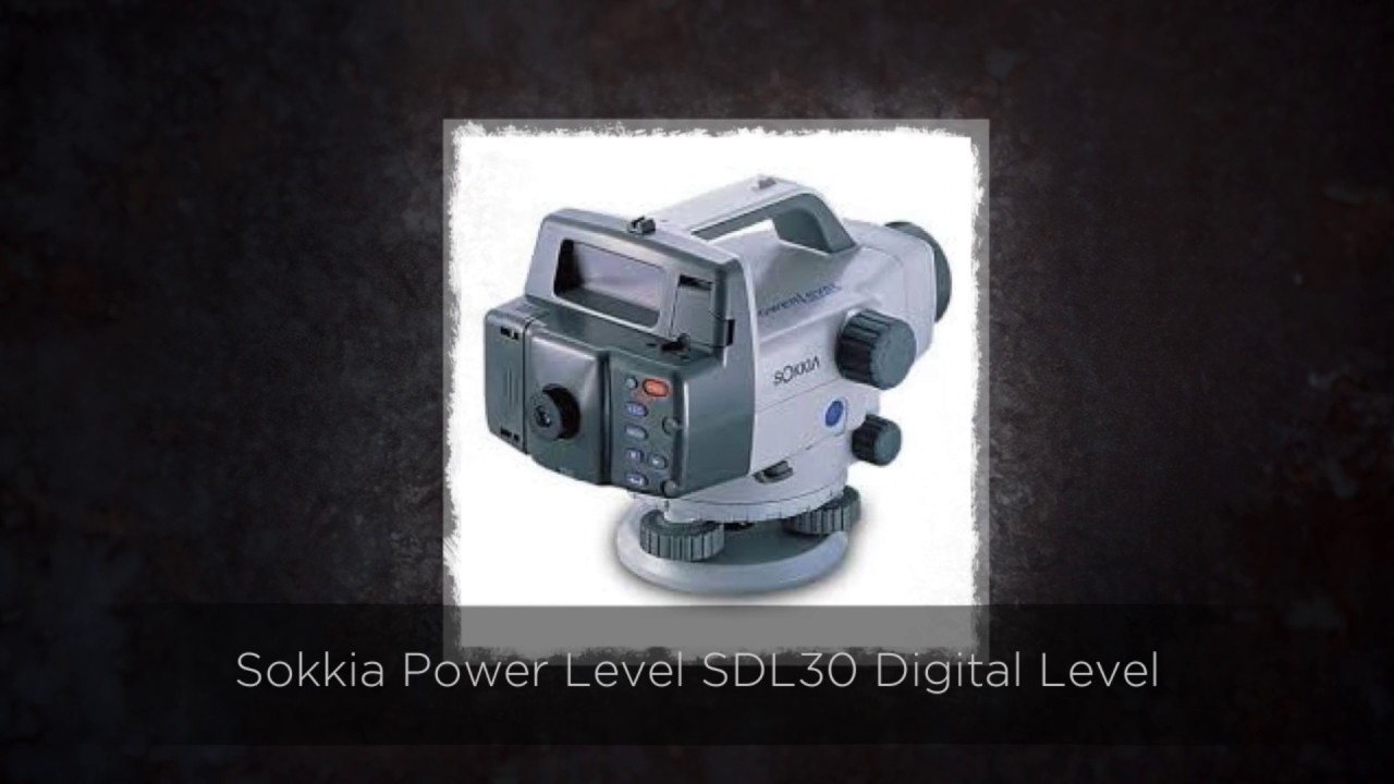 Sokkia Power Level SDL30 Digital Level - YouTube