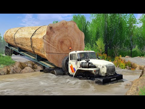 The Hidden Dangers of Logging Routes Will SHOCK You - Spintires Mudrunner 2018