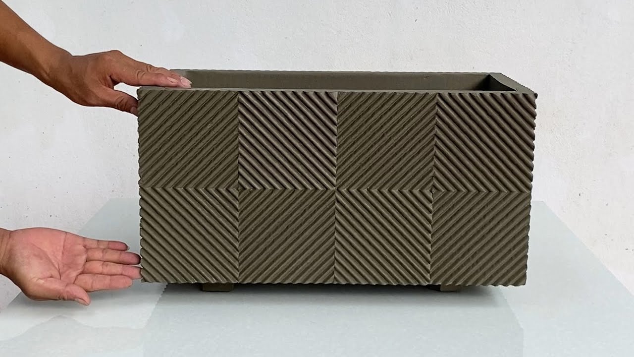 Design a unique flower pot with extremely beautiful cardboard and ...