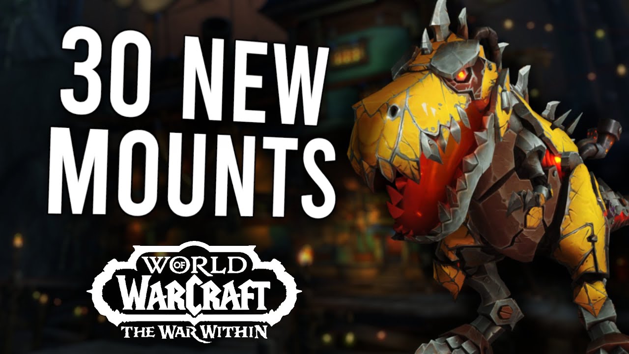 How To Obtain The 30 NEW UNDERMINE MOUNTS Added Into 11.1! | The War ...