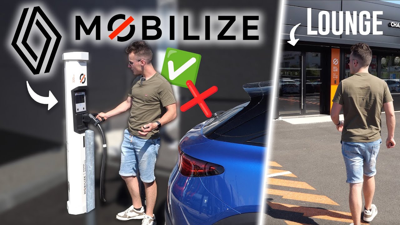 Je teste une station de recharge MOBILIZE ! (ça vaut quoi ? 🤔) - YouTube