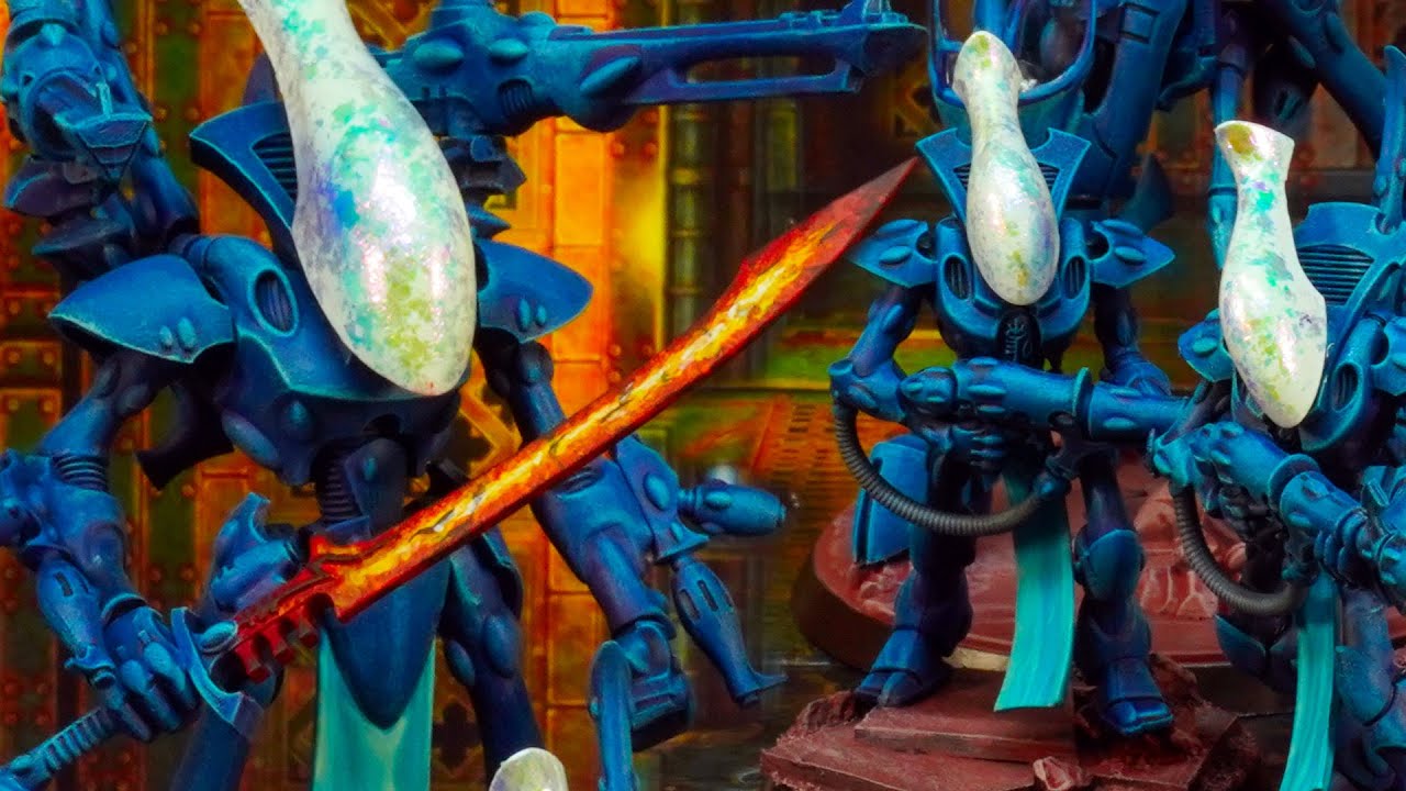 Speed painting Eldar Craftworlds - easy, effective, NO airbrush needed! - YouTube