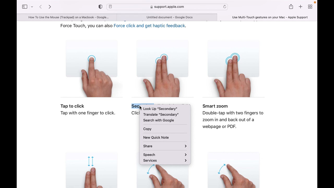 Mac How Tos: How To Use the Mouse (Trackpad) on a MacBook - YouTube