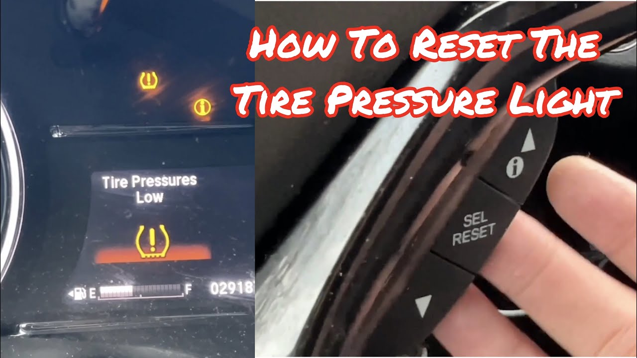 HOW TO RESET THE TIRE PRESSURE TPMS WARNING LIGHT ON THE HONDA HR-V ...