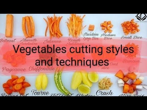 vegetables cutting styles - YouTube