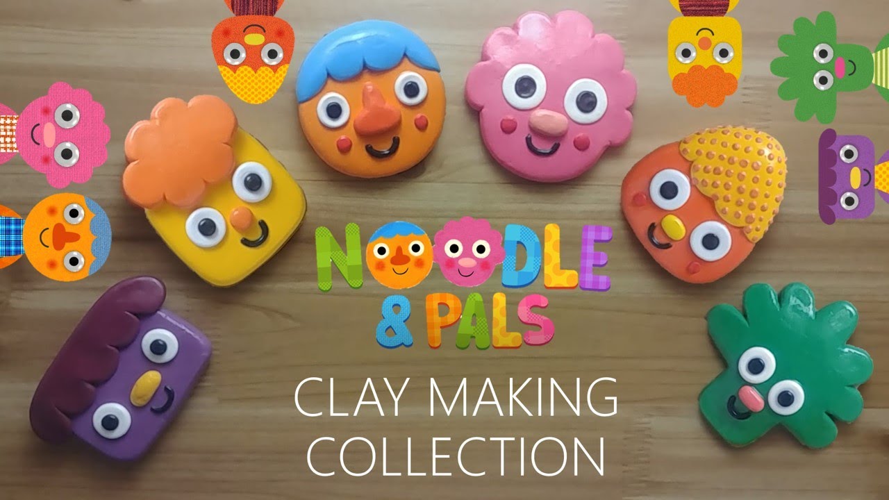 Noodle & Pals clay cracking making collection 국수와 친구들 누들 클레이로 만들기 모음 ...