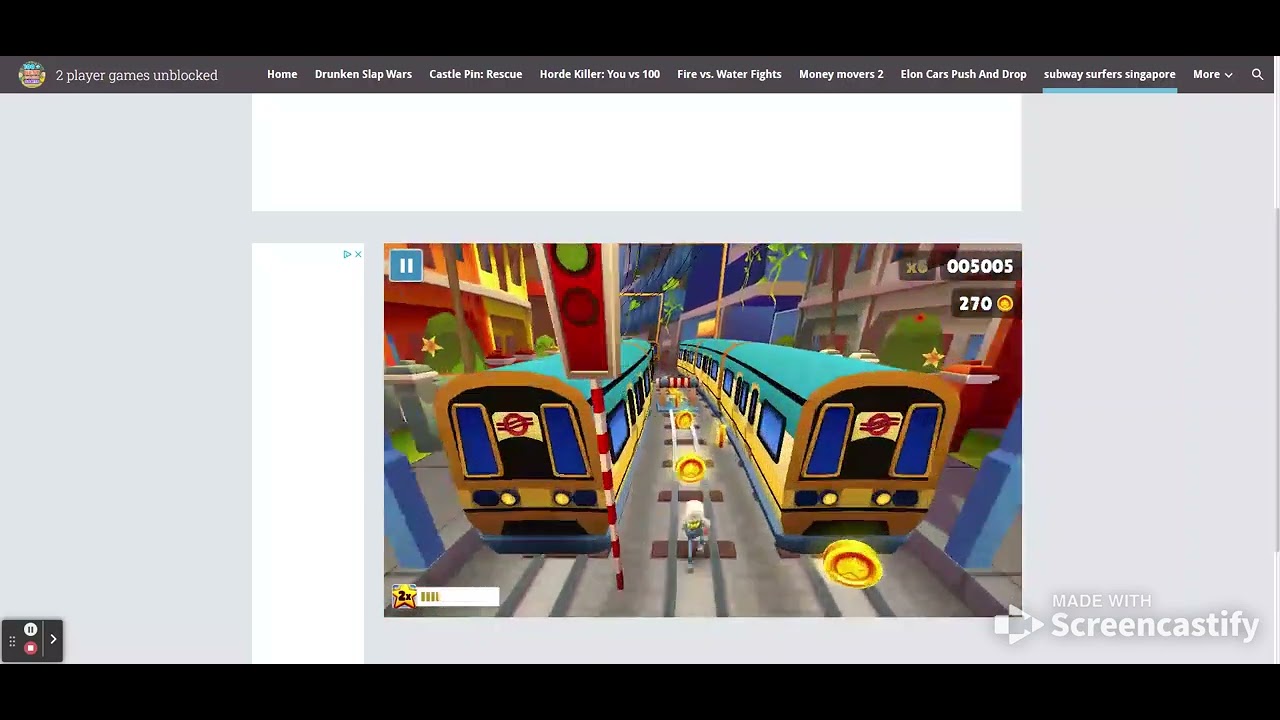 2 player games unblocked - subway surfers singapore - YouTube
