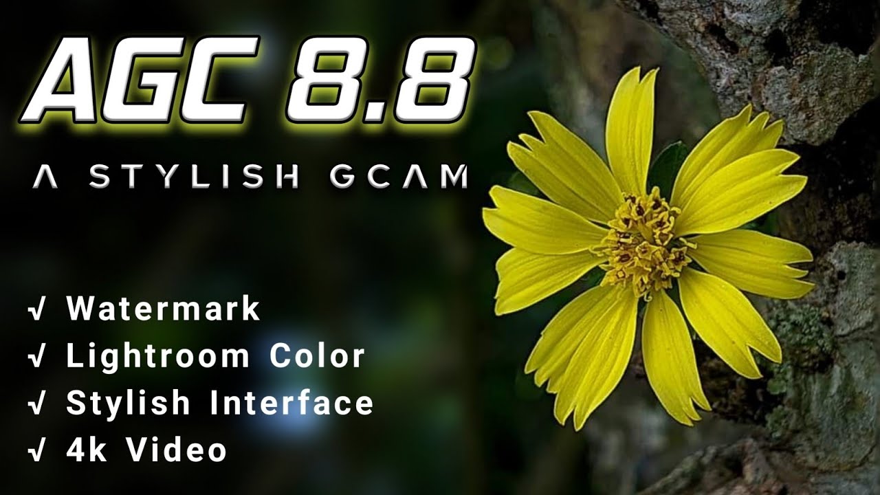 AGC Gcam 8.8 (V8) || Big Kaka Gcam || Watermark & Lightroom Color ...