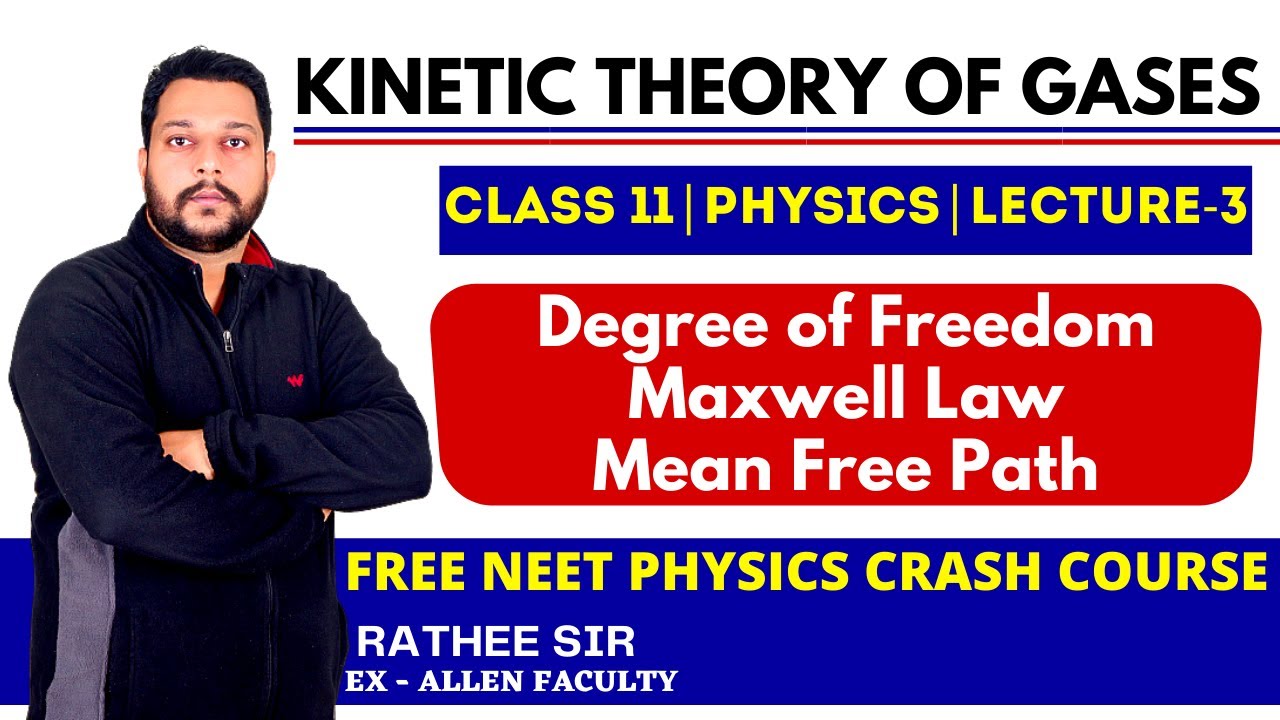 Kinetic Theory of Gases Class 11 Physics - L 3, Degree of Freedom ...