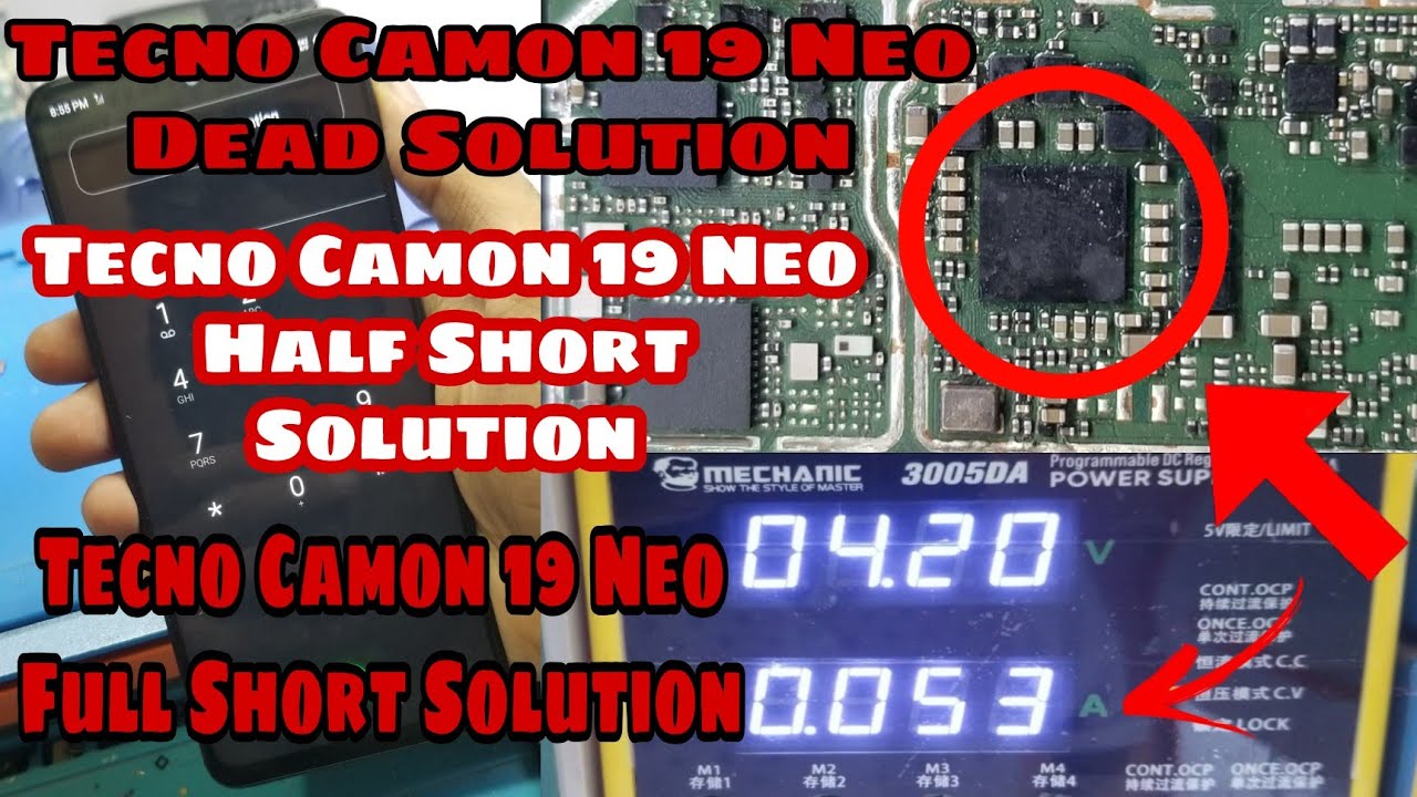 Tecno Camon 19 Neo Dead Solution | Tecno Camon 19 Neo Half Short Full ...