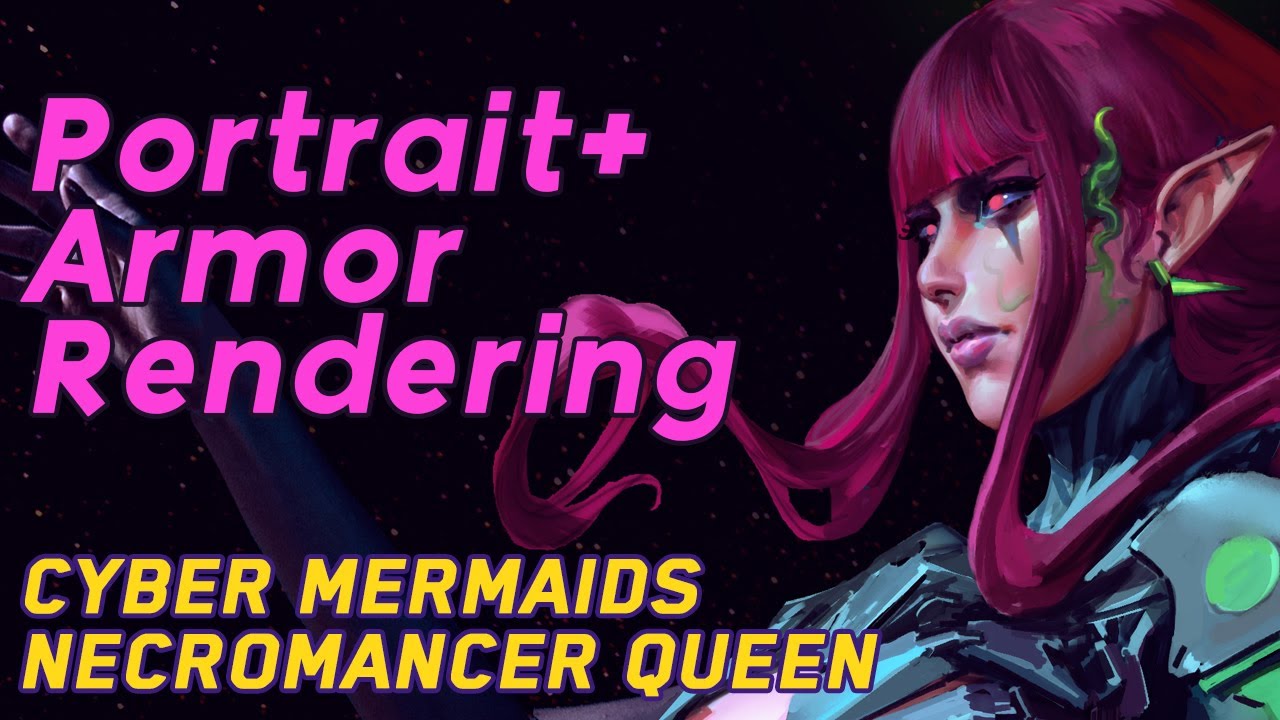 Cyber Mermaids - Rendering the Face and Body / 2022 / #mermay2021 - YouTube