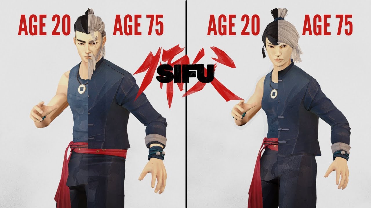 SIFU: Full Aging Evolution - Male and Female (Age 20 to 75) - YouTube