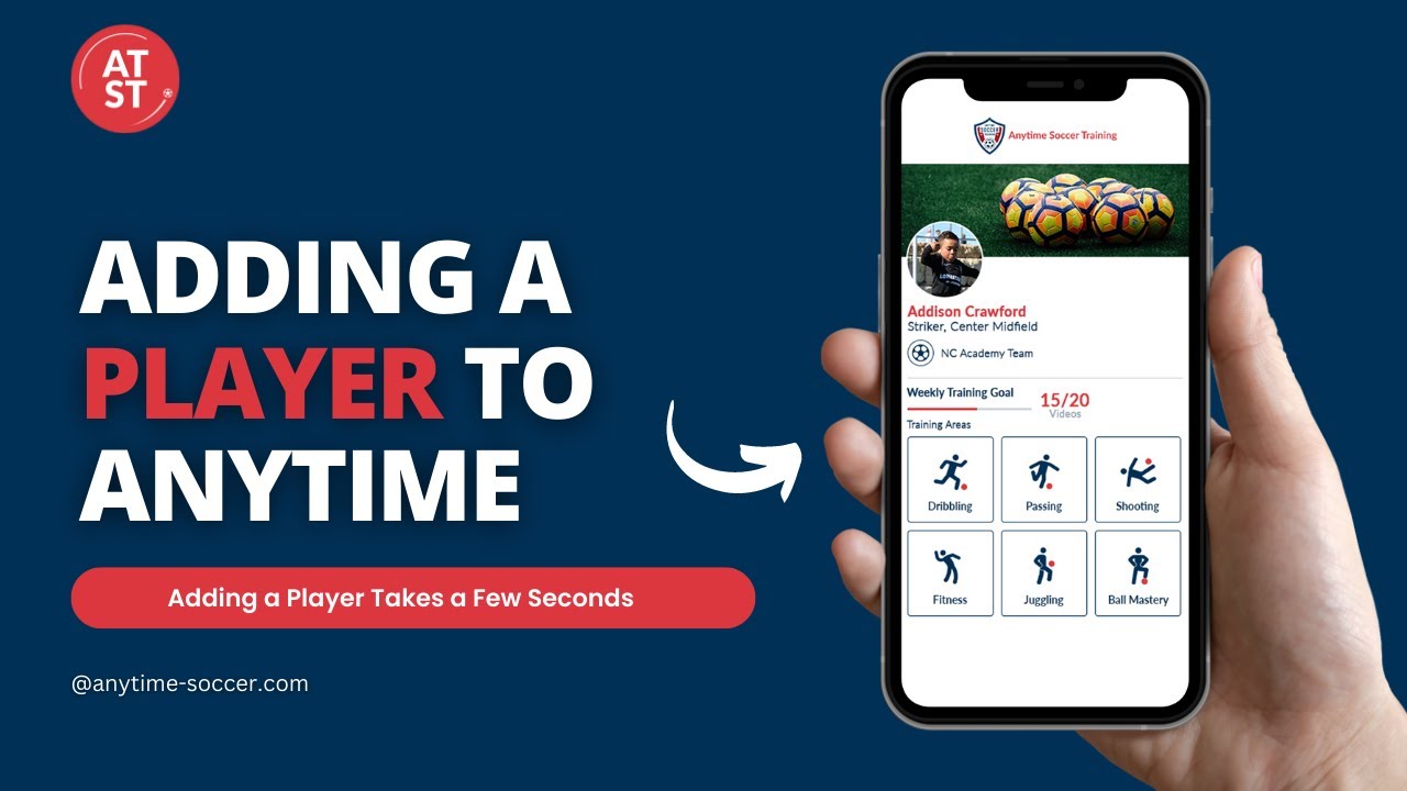 Adding a Player to Anytime Soccer Training - Summary - YouTube