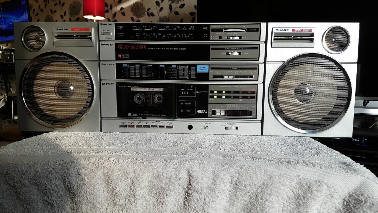 Sharp GX 250 Stereo Radio Recorder - June 2017 (2) - YouTube